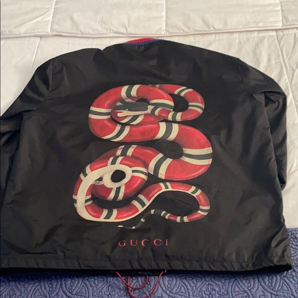 Gucci | Jackets & Coats | Gucci Windbreaker Snake Theme | Poshmark